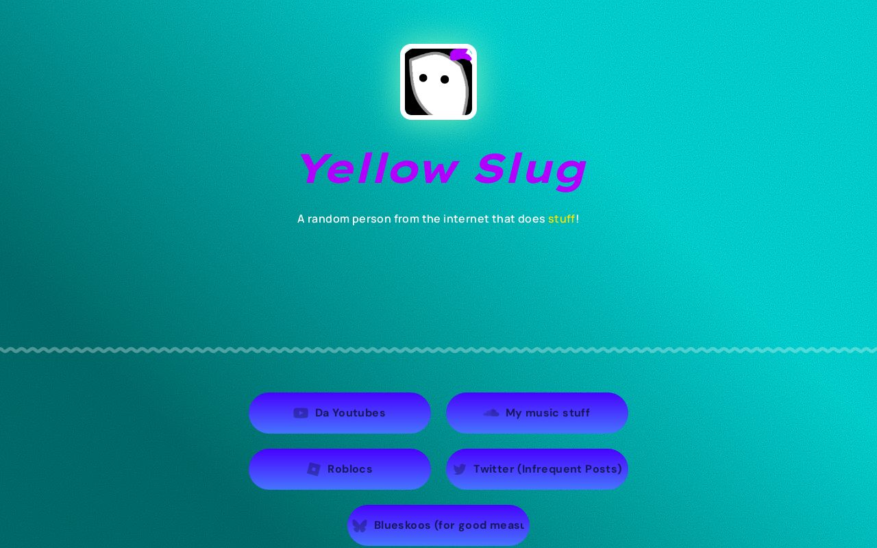 The Yellow Slug Landing Page